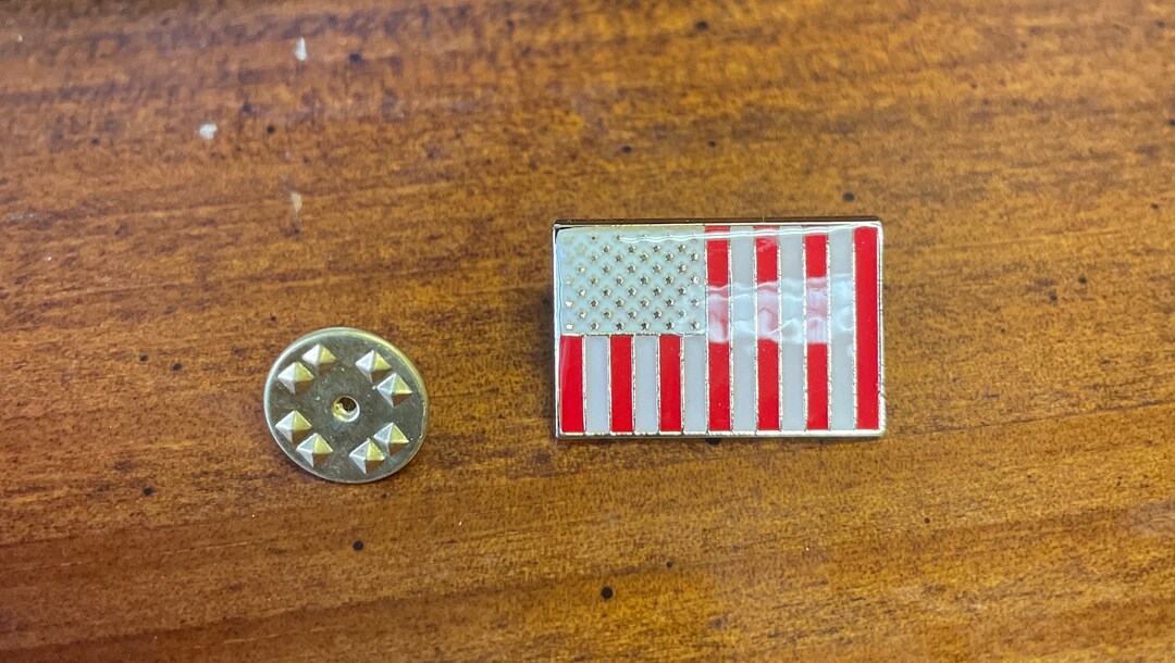US Civil Peace Pin and USA Peace Pin Hand Stamped and Baked Finished ...