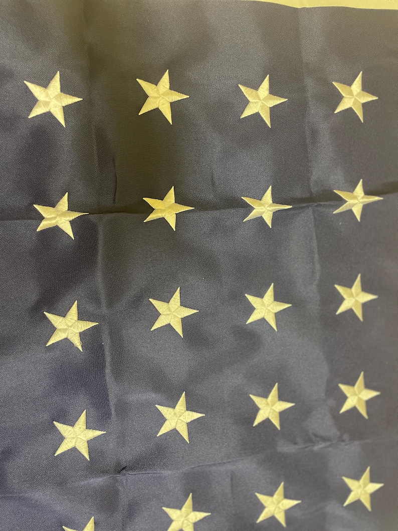48 Stars US Navy Jack Flag: Sewn Cotton, Embroidered (3x5ft) - Etsy