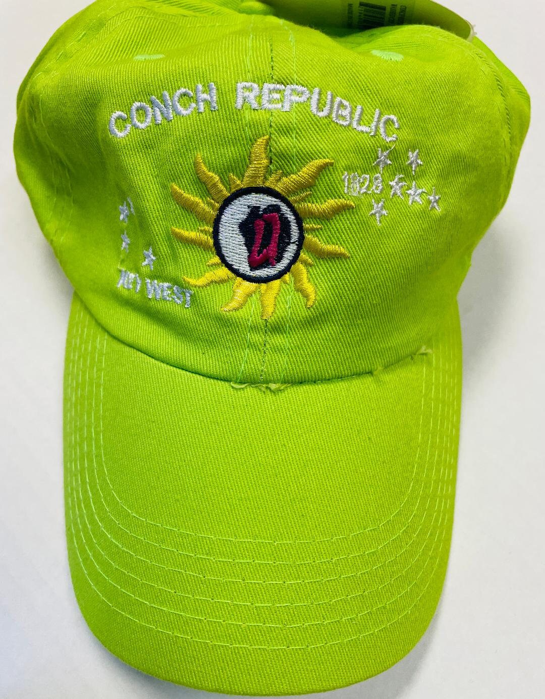 Conch Republic Key West Embroidered Cotton Cap - Etsy