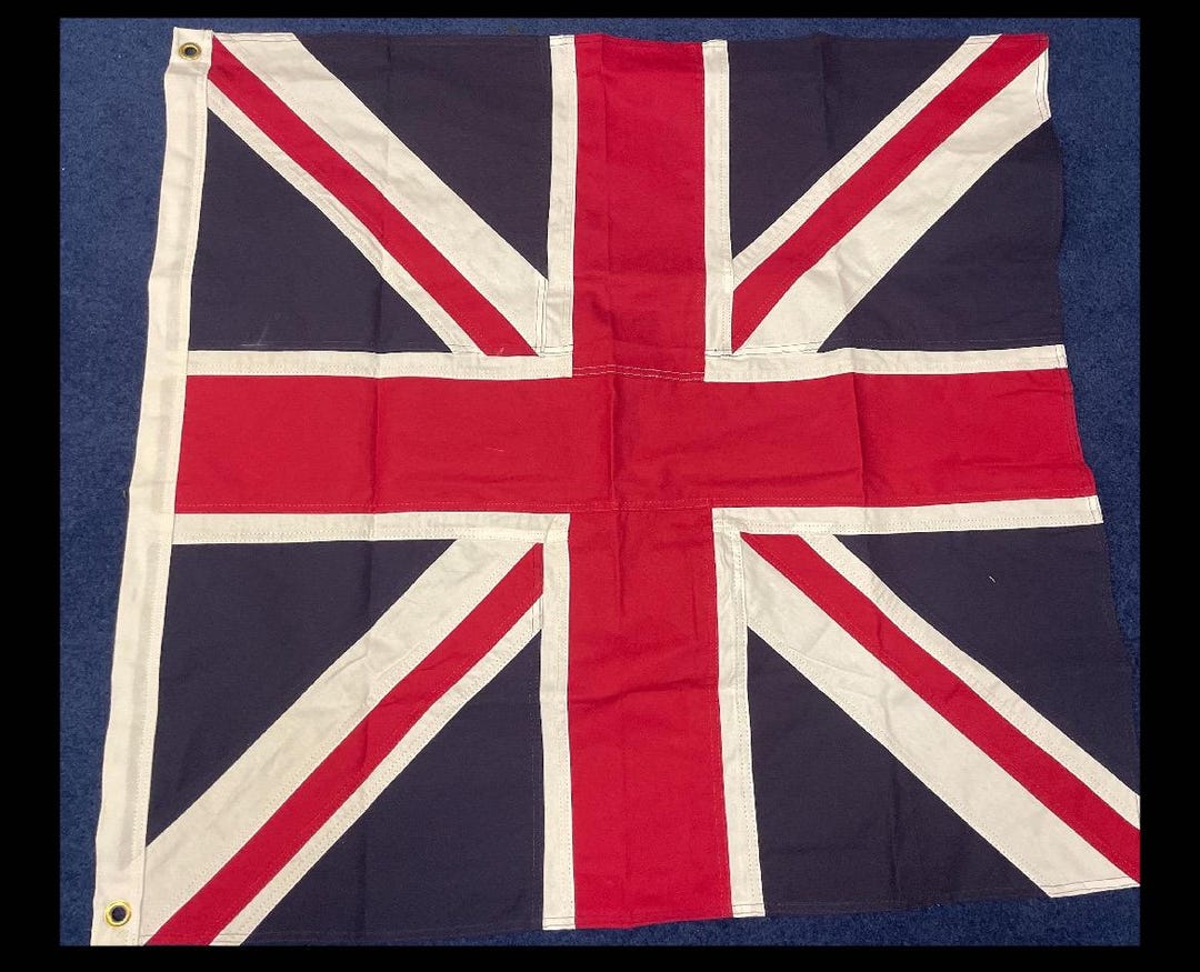 3x3ft British Regimental Flag Cotton Sewn Embroidered With Real Brass ...