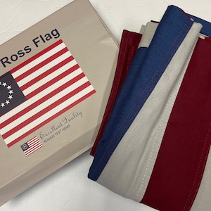 American Flag 3x5ft Sewn Embroidered & 3x5ft Betsy Ross Sewn ...