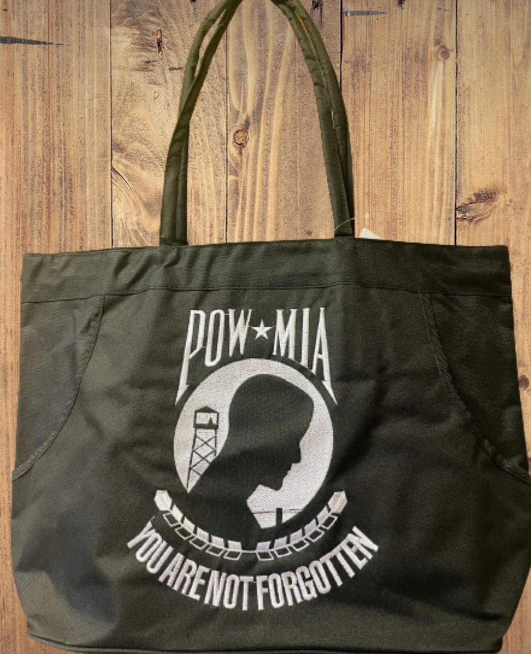 POW MIA You Are Not Forgotten Beach Bag , Veterans Service Pins and ...