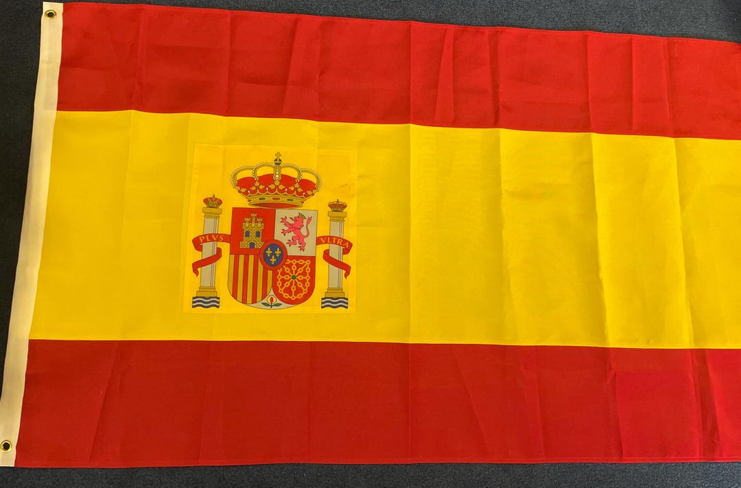 Spain Yacht Ensign Flag: 3x5 Ft, Sewn & Embroidered - Etsy