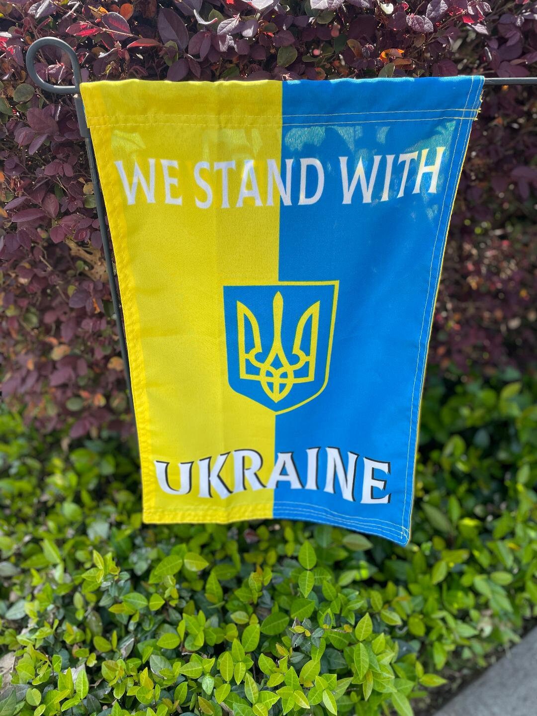We Stand With Ukraine Garden Flag, Double Sided (12x18 Inch) - Etsy