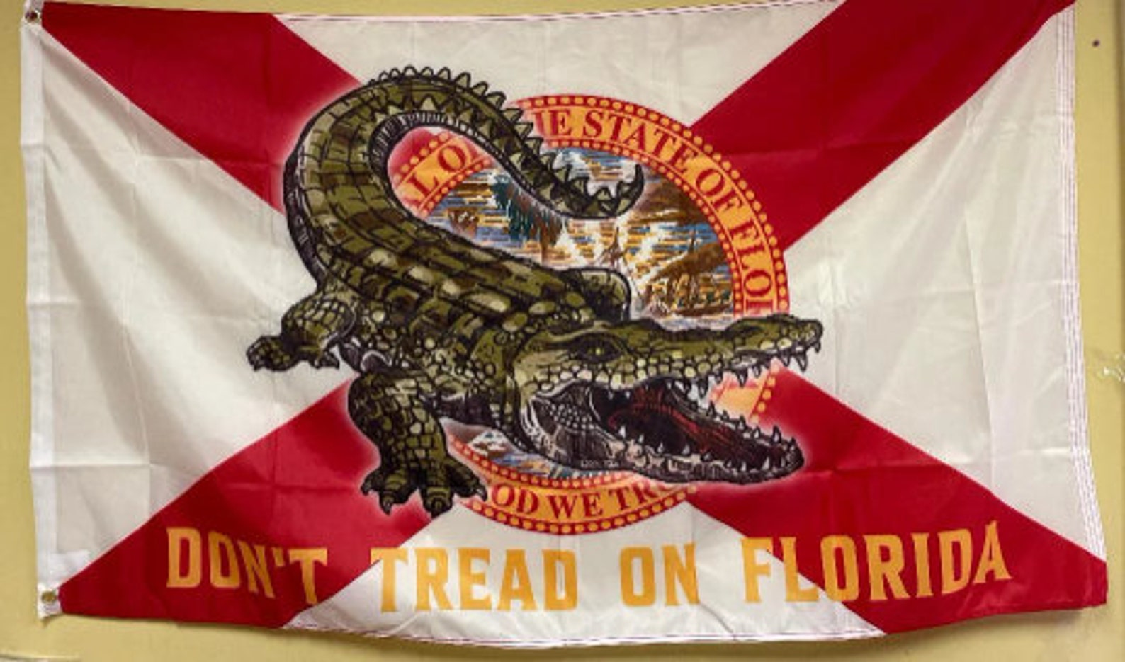 Dont Tread on Florida Flag 3x5ft and Florida State Flag Brass - Etsy