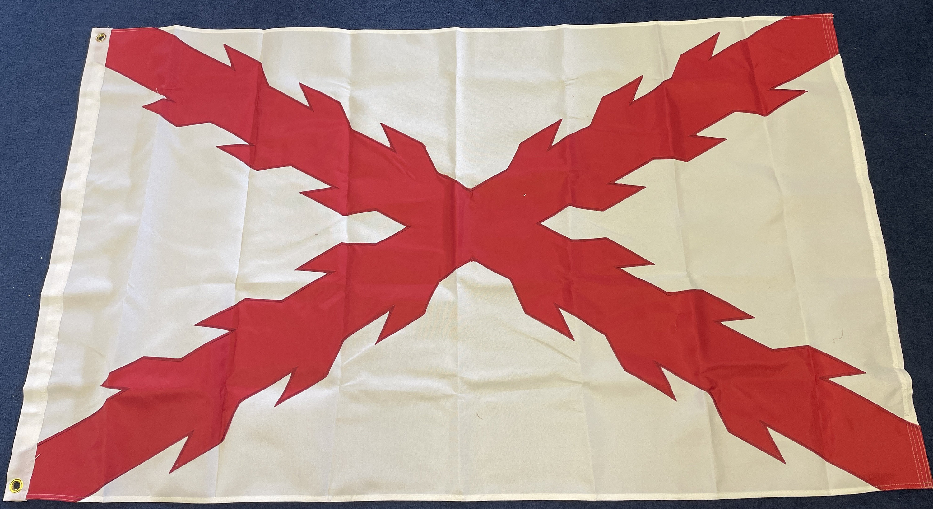 Burgundy Cross Flag: Spanish Spain Country Historical Banner, Sewn ...