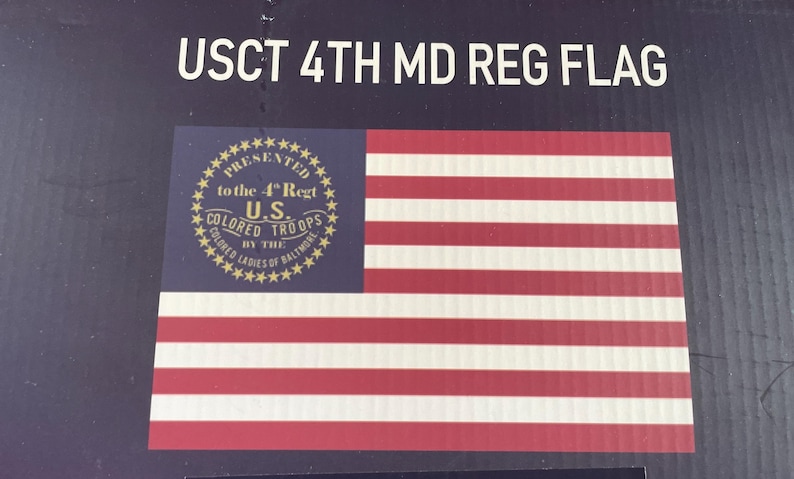 4th US Colored Infantry Regiment Flag: Sewn Cotton, Embroidered, 3x5ft ...