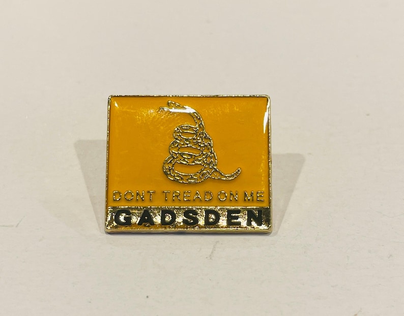 Gadsden Flag Lapel Pin: Don't Tread on Me Snake Badge - Etsy