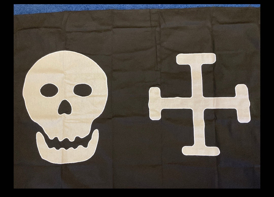 3x5ft Pirate Flag: Sewn Cotton, Double Sided, Embroidered - Etsy