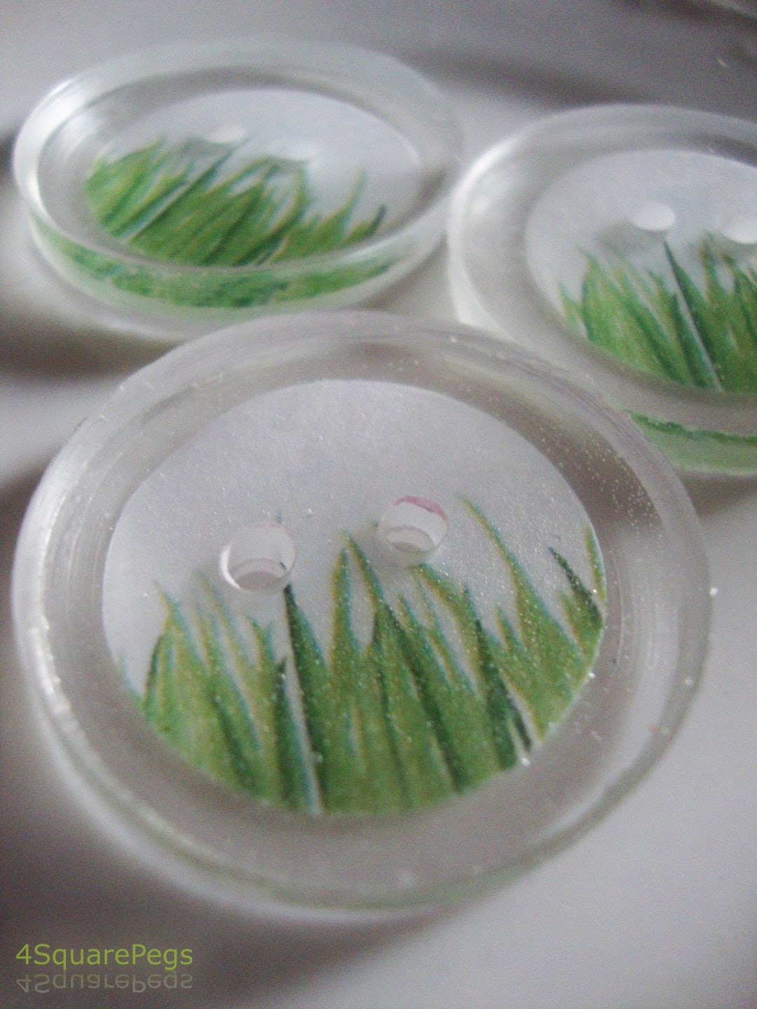 Grass Field Buttons - Etsy