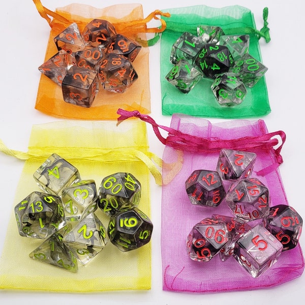 Clear Dice Set - Etsy