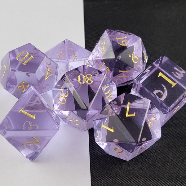 Clear Dice Set - Etsy