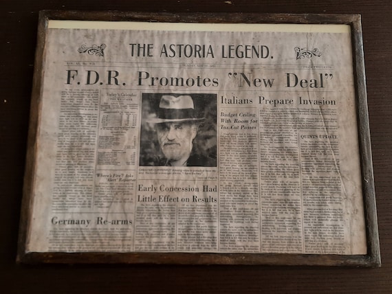 Replica of the Astoria Legend Newspaper Chester Copperpot - Etsy
