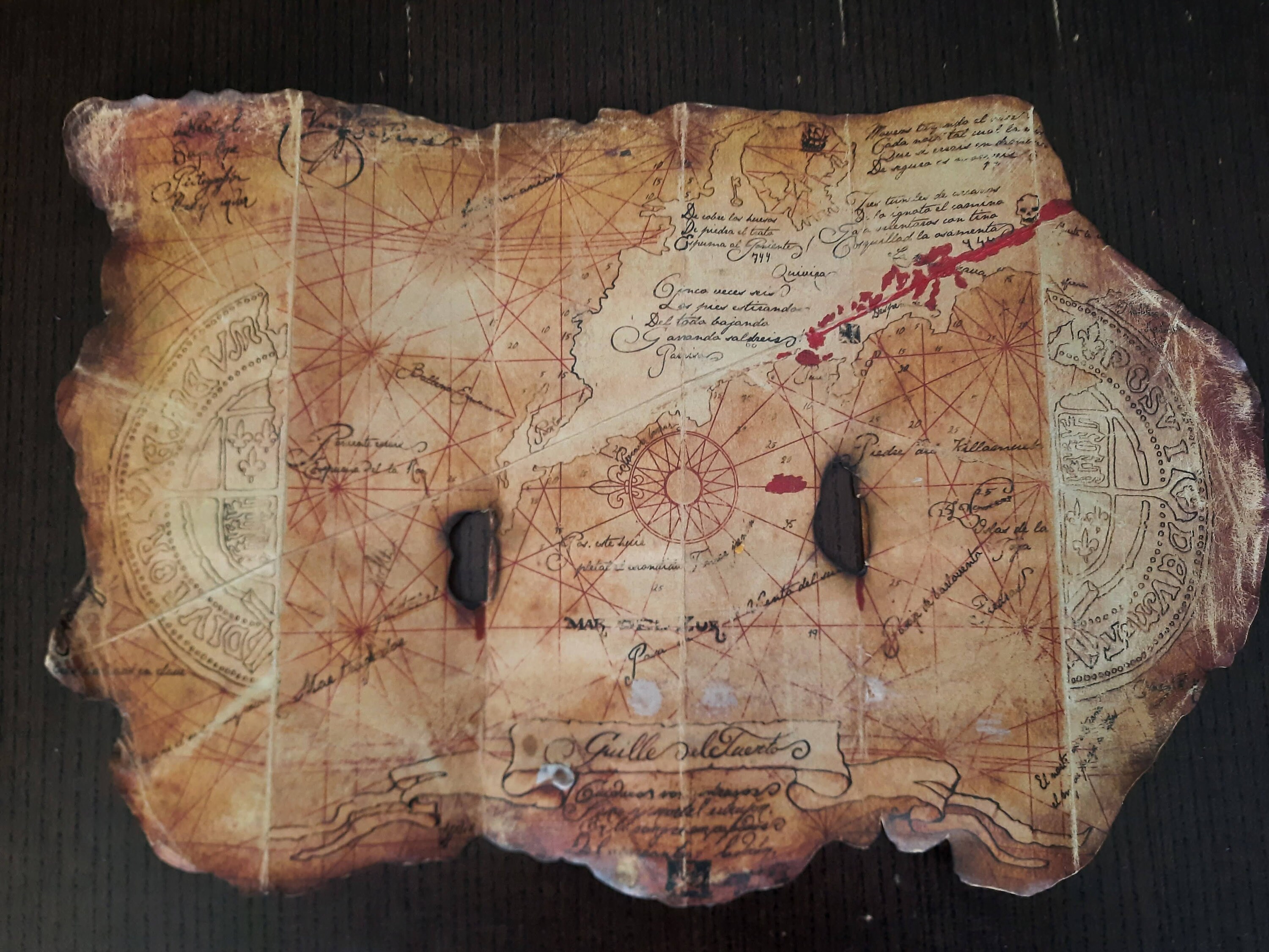 GOONIES MAP Map of the Goonies Handmade From the Frames of | Etsy UK