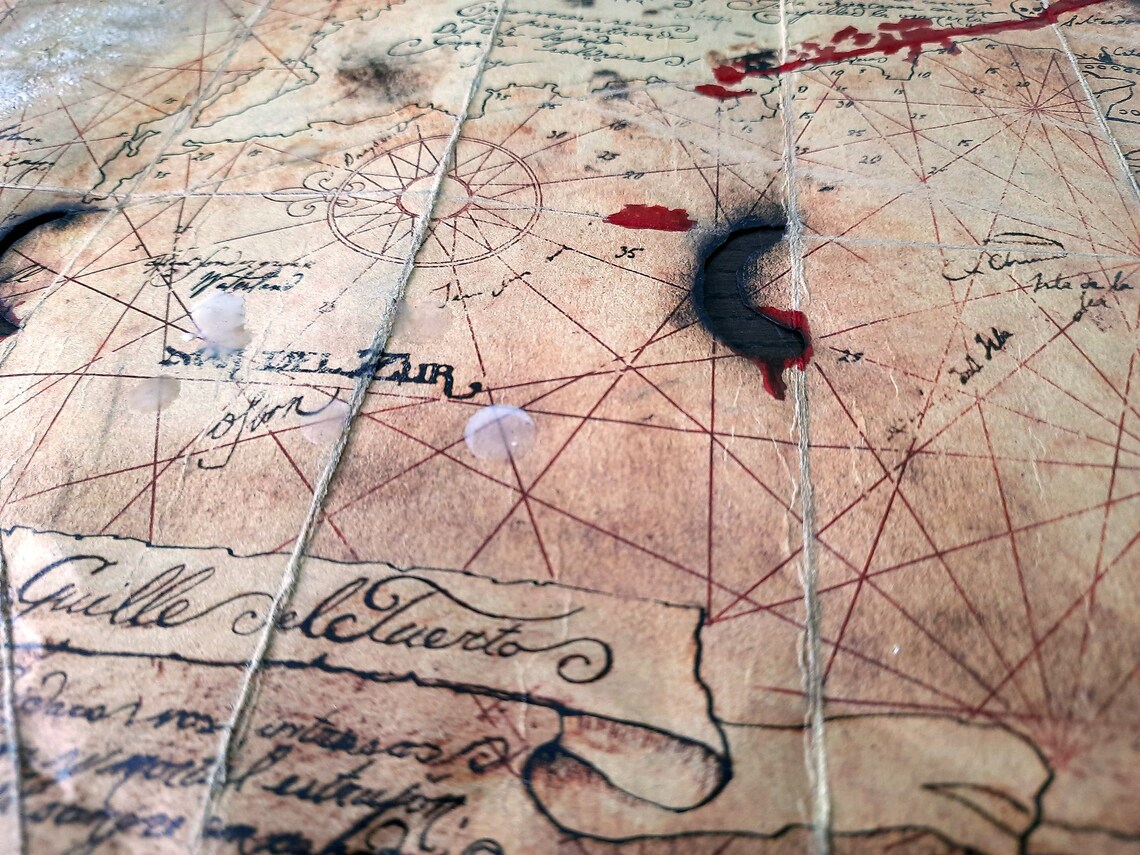 GOONIES MAP Replica of the Goonies Map Made by Hand From the - Etsy ...