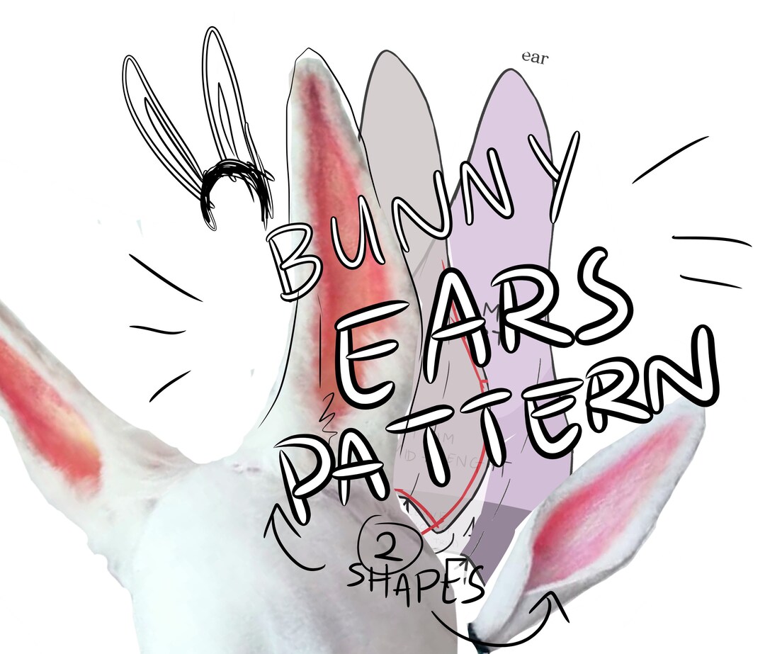 Digital BUNNY EARS Pattern File for Cosplay and Furry Costumes Beastars ...