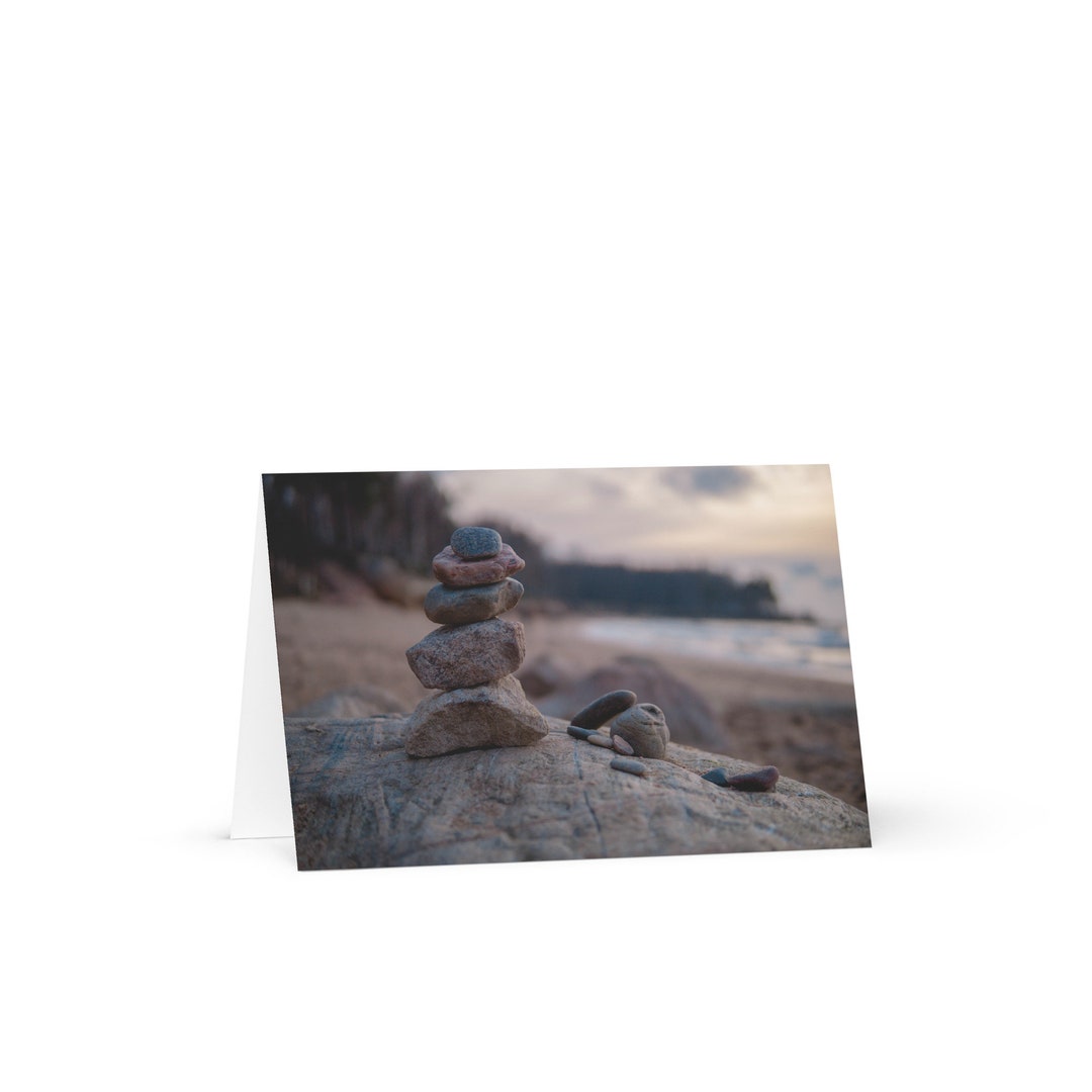 Rock Balance Greeting Card With Envelope - Etsy