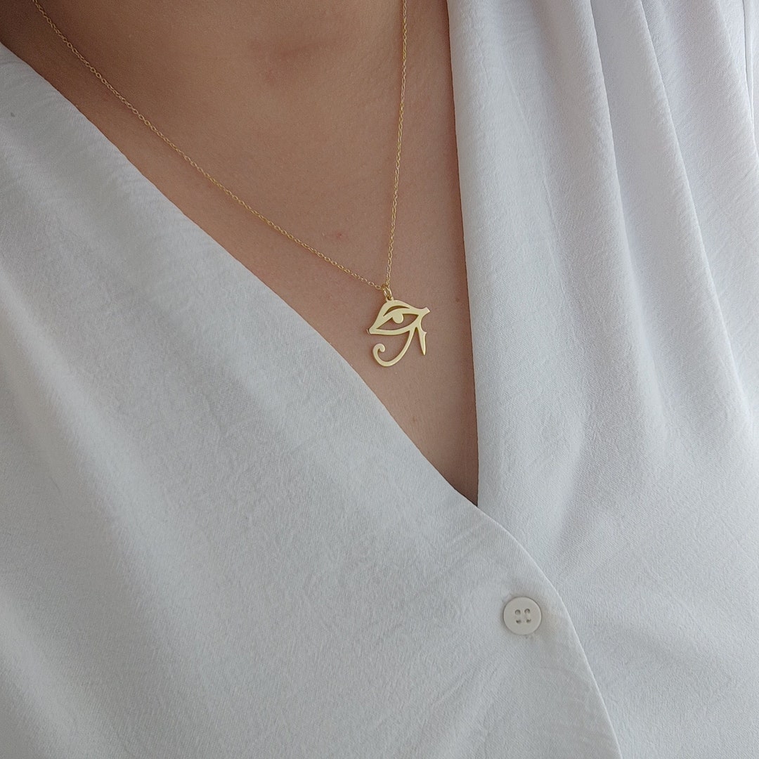 Eye of Ra Necklace, Eye of Horus Pendant, Egyptian Jewelry, Mythology ...