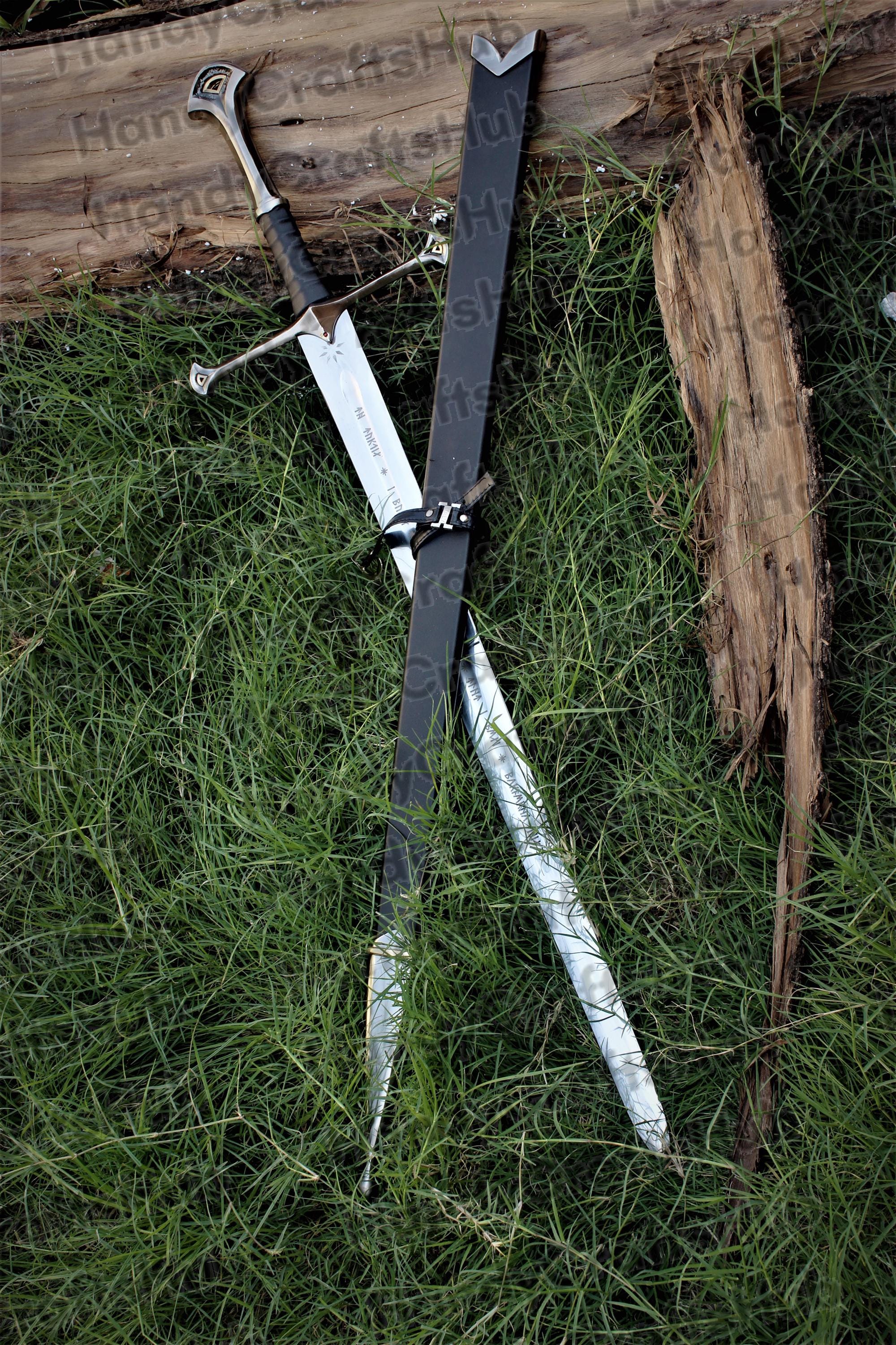 King Ragnar Lothbrok Viking Sword, Handmade Medieval Sword With ...