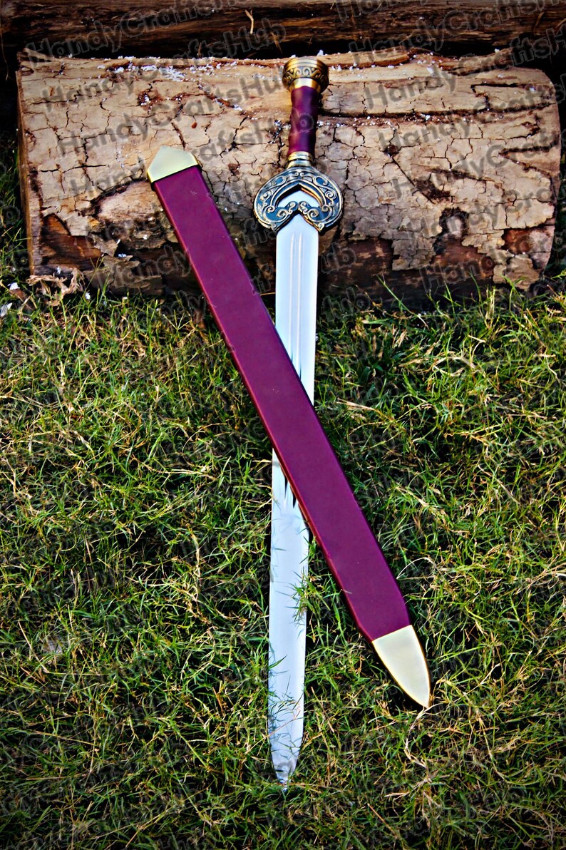 King Ragnar Lothbrok Viking Sword, Handmade Medieval Sword With ...