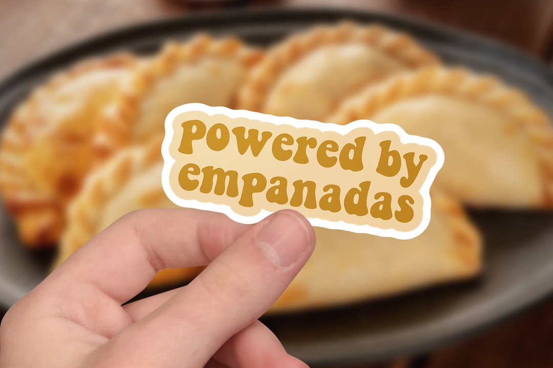 Argentina Sticker, Empanadas Lover Sticker, Powered by Empanadas, Funny ...