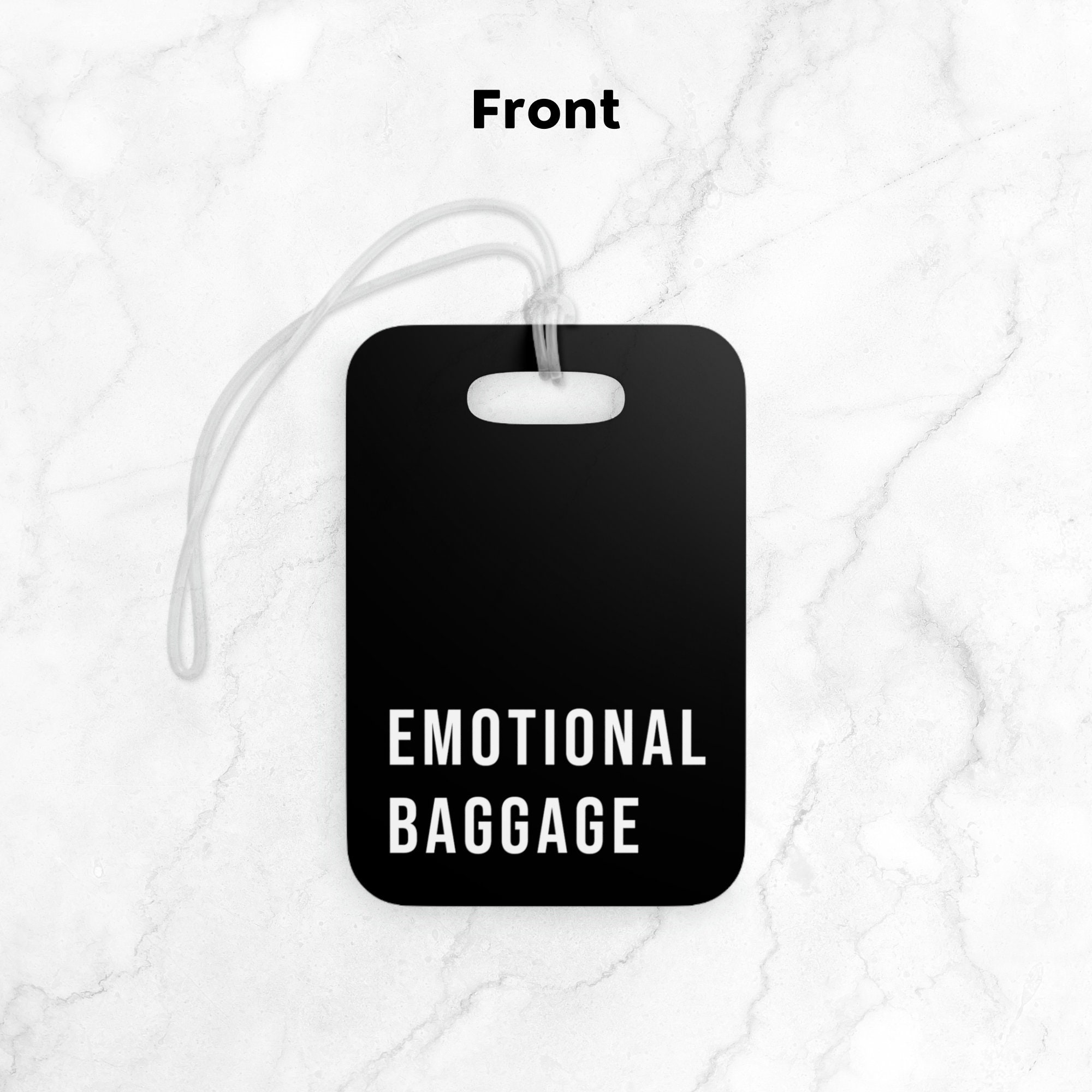 Funny Saying Luggage Tag, Pre-flight Gift, Emotional Baggage Tag ...