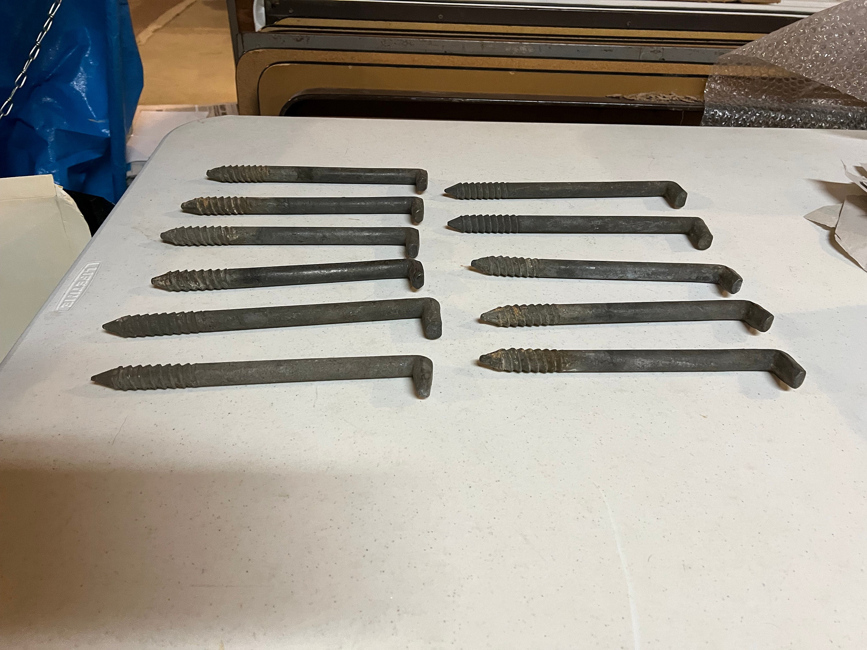 Vintage Telephone/utility Pole Metal Climbing Step Rungs Foot Pegs Sold ...