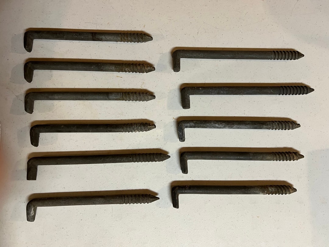 Vintage Telephone/utility Pole Metal Climbing Step Rungs Foot Pegs Sold ...