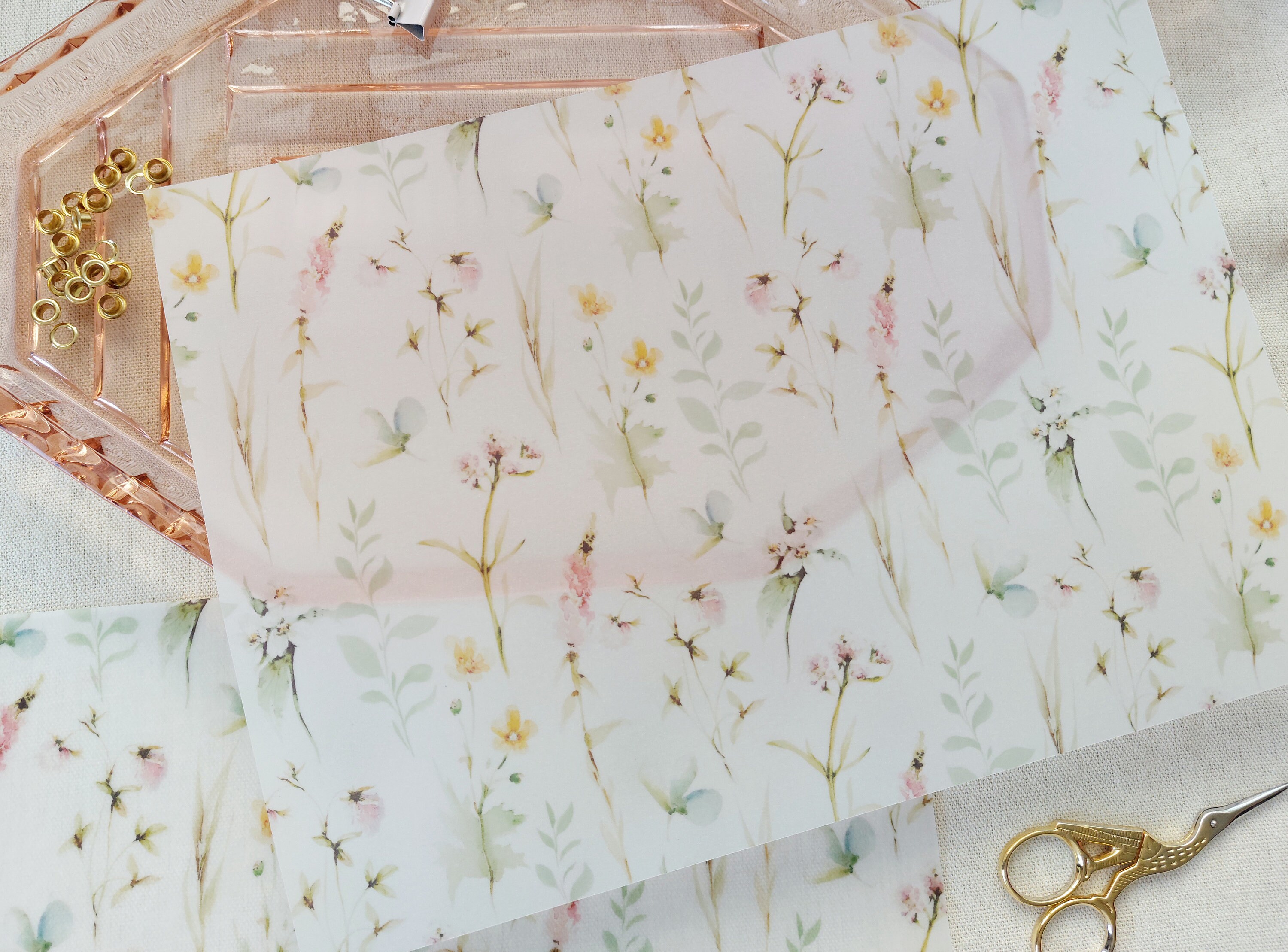 MIX AND MATCH A4 Luxury Vellum Patterned Paper, Translucent Paper - Etsy