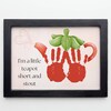 Apple Footprint Craft, Footprint Art, Baby Keepsake, Toddler Craft ...