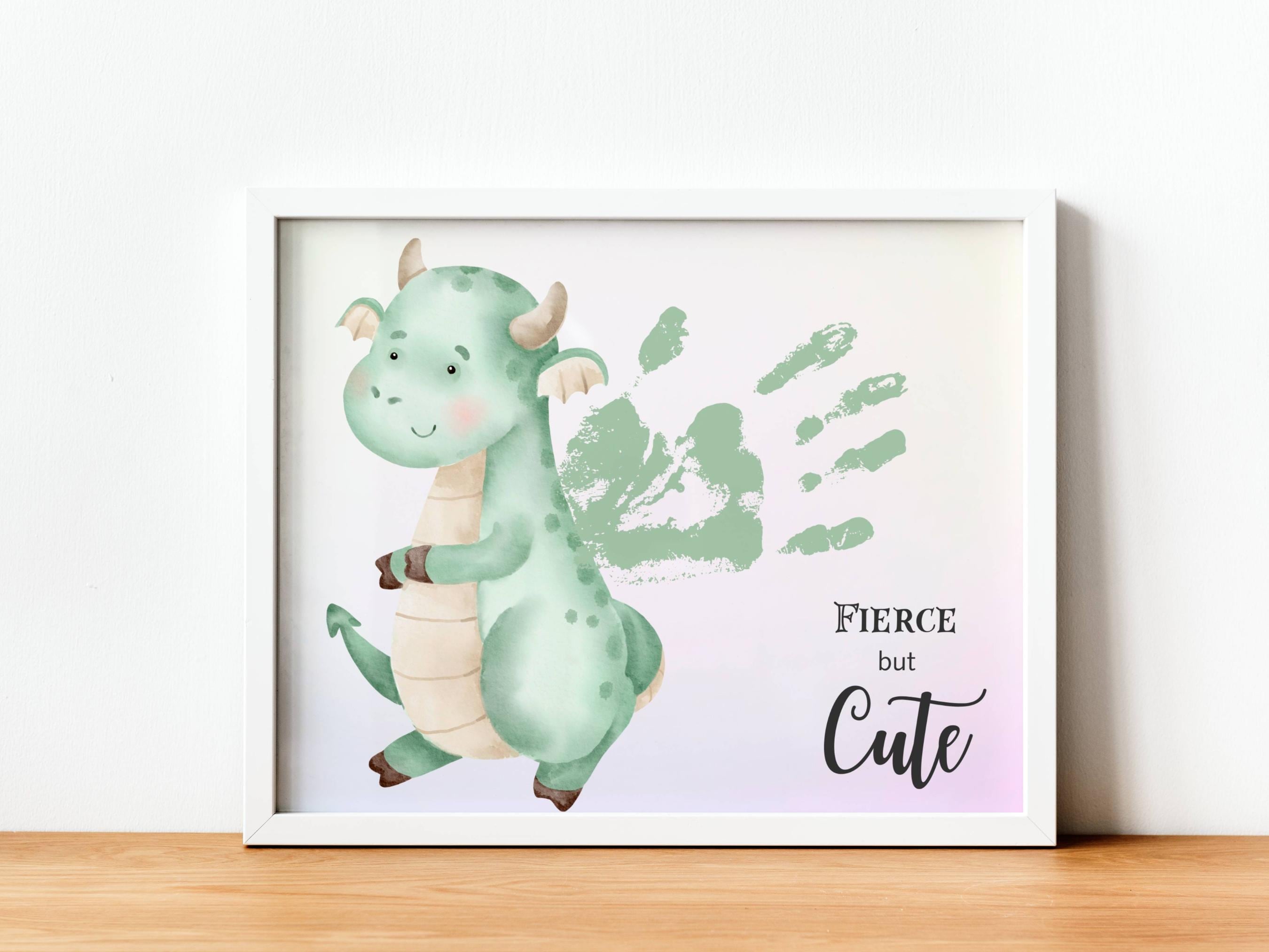 Dragon Handprint Craft, Baby Keepsake, Daycare Craft, Daycare Activity ...