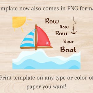 Row Row Row Your Boat Footprint Craft, Nursery Rhyme Crafts, Baby ...