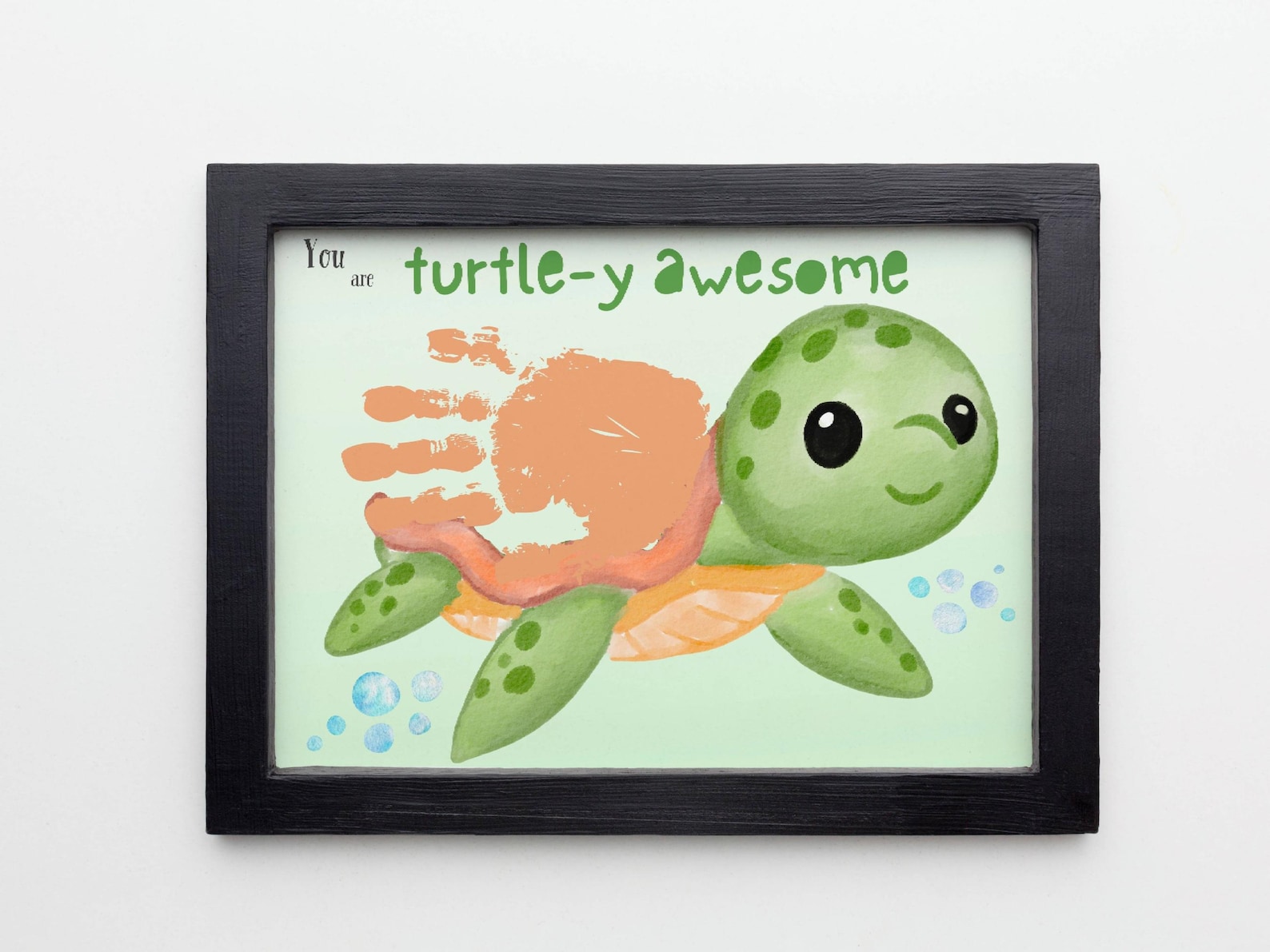 Cute Turtle Handprint, Baby Keepsake, Cute Animal Craft, Daycare ...