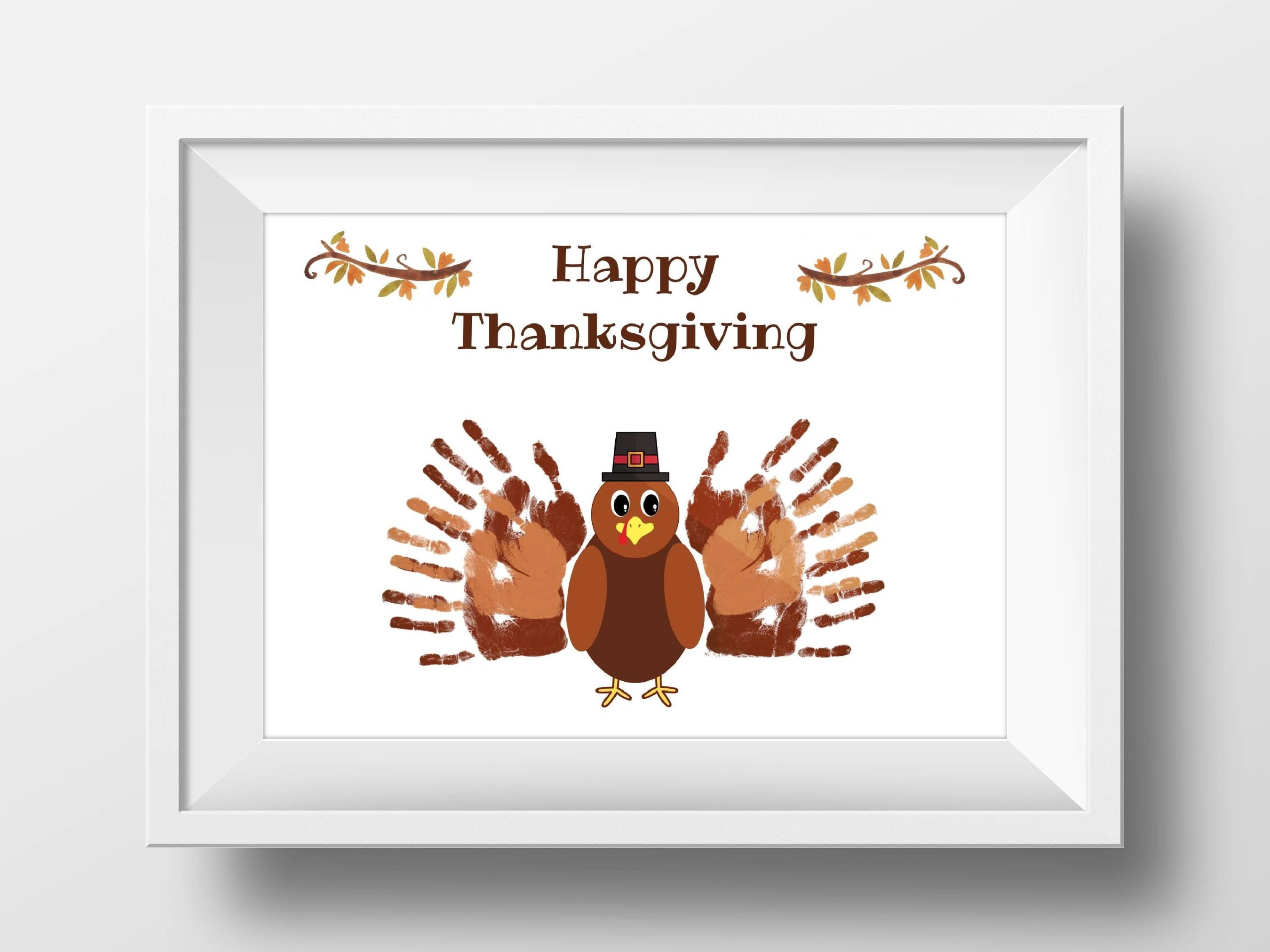 Thanksgiving Handprint Craft, Thanksgiving Turkey Art, Daycare ...
