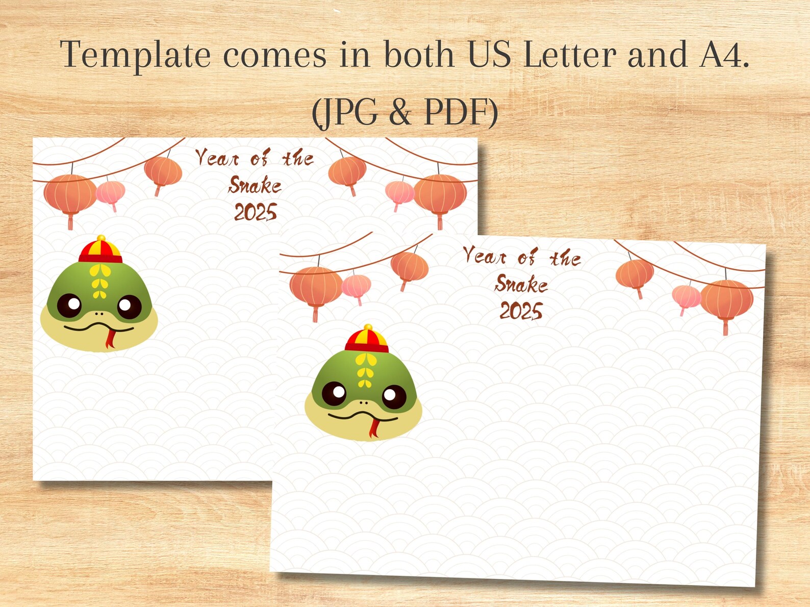 New Year Snake Craft, Lunar New Year, Chinese New Year, Baby Keepsake ...