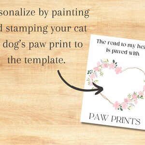 Paw Print Craft Template, Cat Paw Print, Dog Paw Print, Crafts for Pets ...