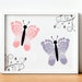 Mother's Day Butterfly Footprint Craft, Mother's Day Footprint Art ...