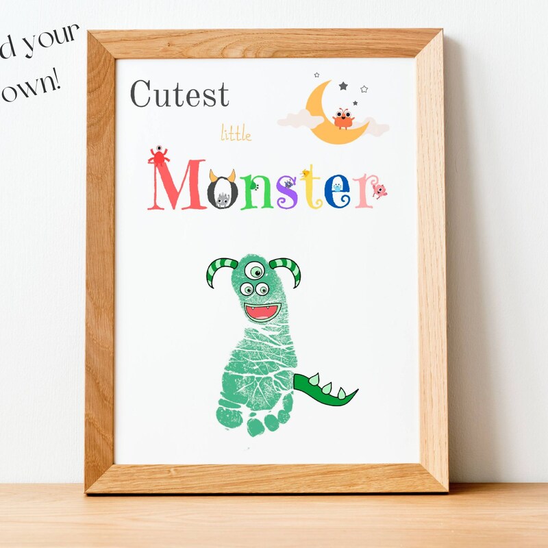 Monster Handprint - Etsy