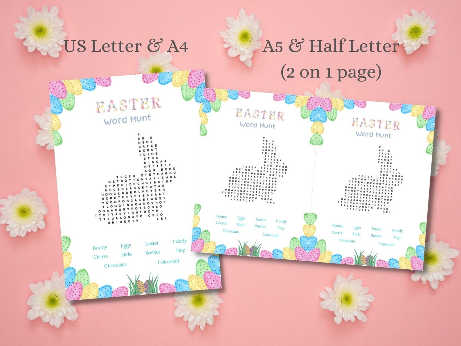 Easter Word Search, Printable Easter Game, Easter Activity for Kids and ...