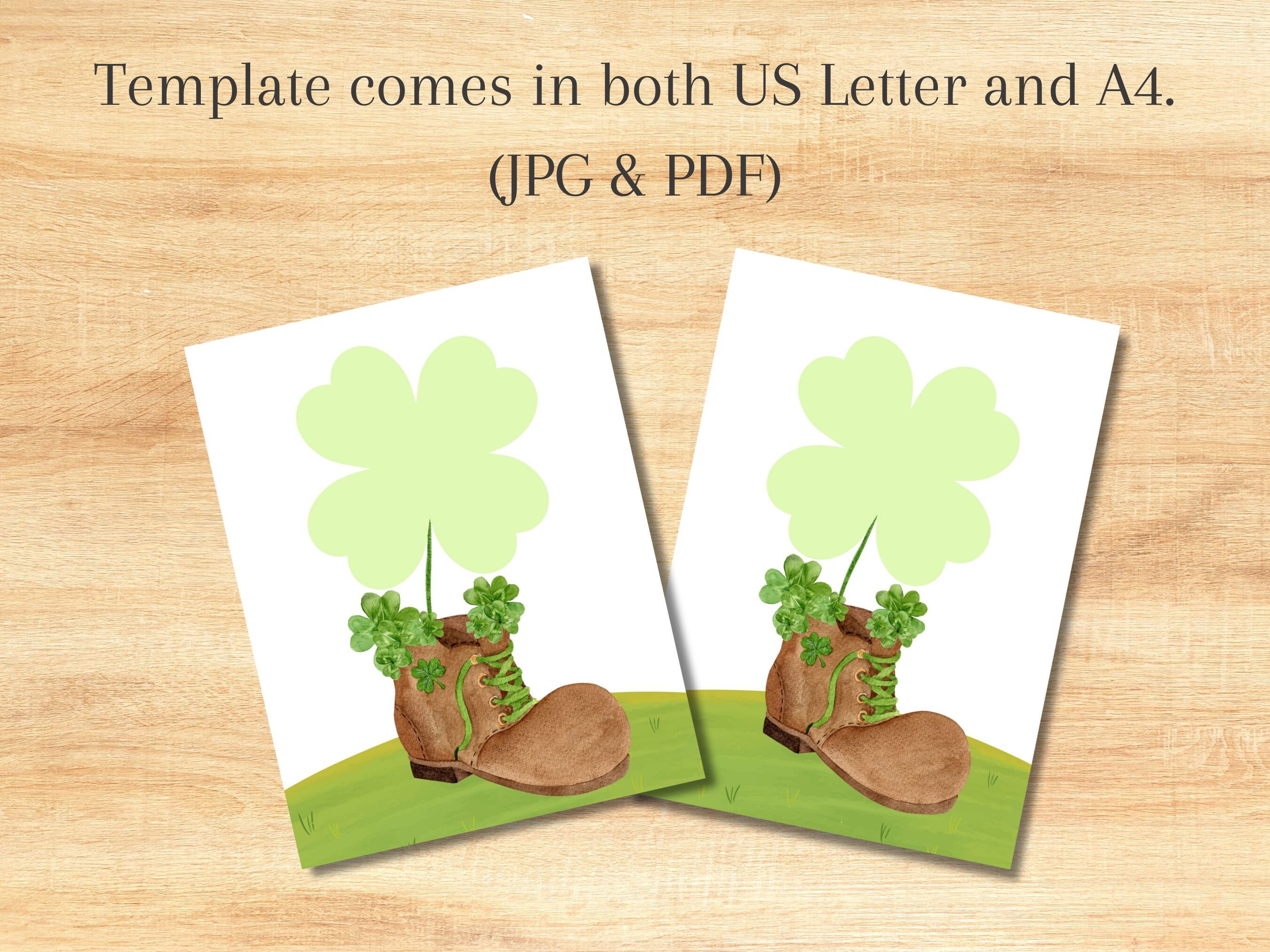 Clover Handprint Craft, St. Patrick's Day Craft, Baby Keepsake, Daycare ...