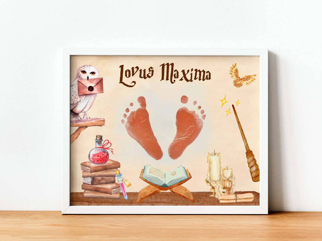 Magical World Footprint Craft, Baby Keepsake, Toddler Craft, Witch ...