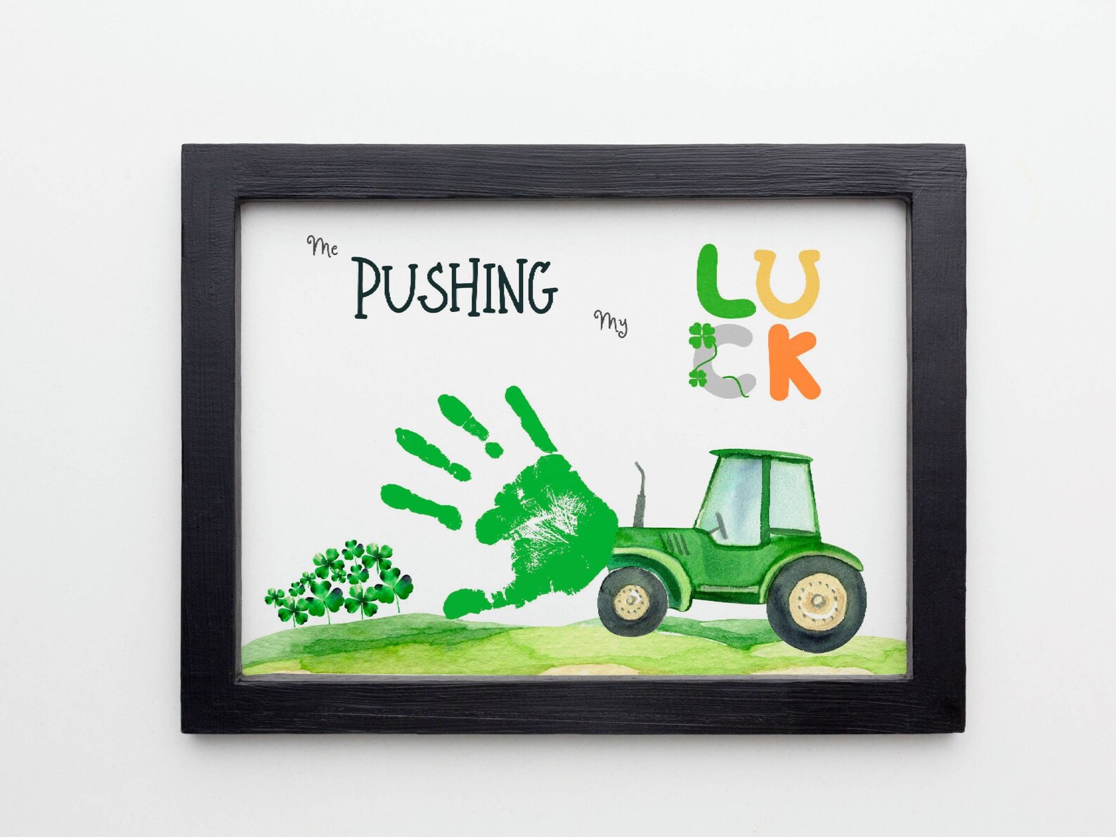 St. Patrick's Day Handprint Craft, Pushing My Luck Tractor Craft, Baby ...