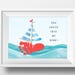 Boat Footprint Craft, Baby Keepsake, Daycare Activity, Daycare Craft ...