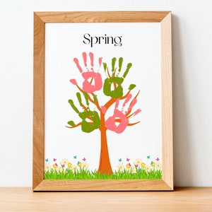 4 Seasons Handprint Craft, Printable Daycare Crafts, Toddler Activities ...