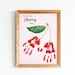 Cherry Handprint Craft, Baby Keepsake, Kids DIY (printable Template) - Etsy