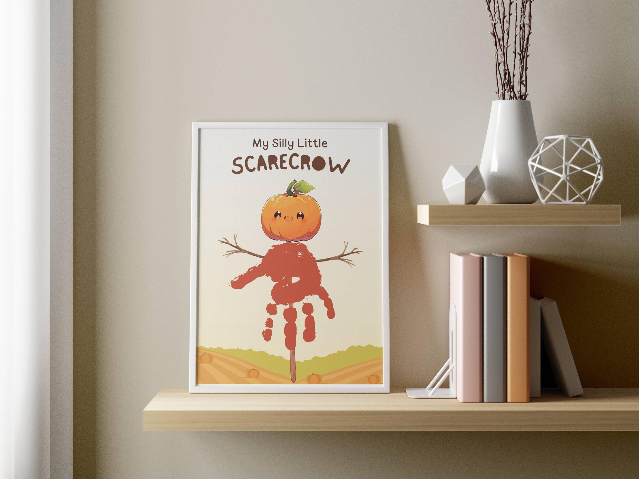 Halloween Scarecrow Handprint Craft, Halloween Baby, Pumpkin Craft ...