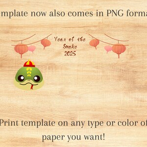 New Year Snake Craft, Lunar New Year, Chinese New Year, Baby Keepsake ...