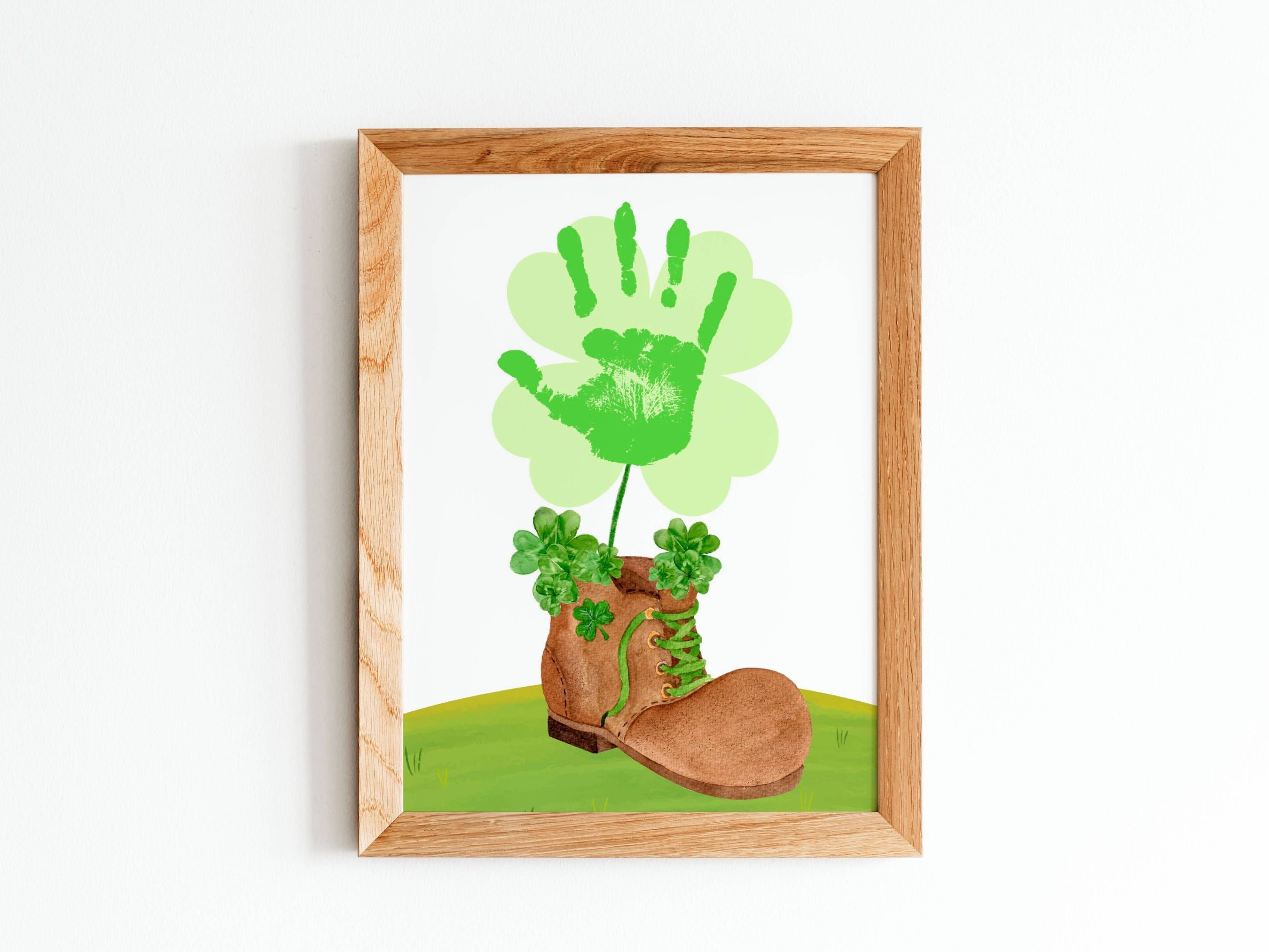Clover Handprint Craft, St. Patrick's Day Craft, Baby Keepsake, Daycare ...