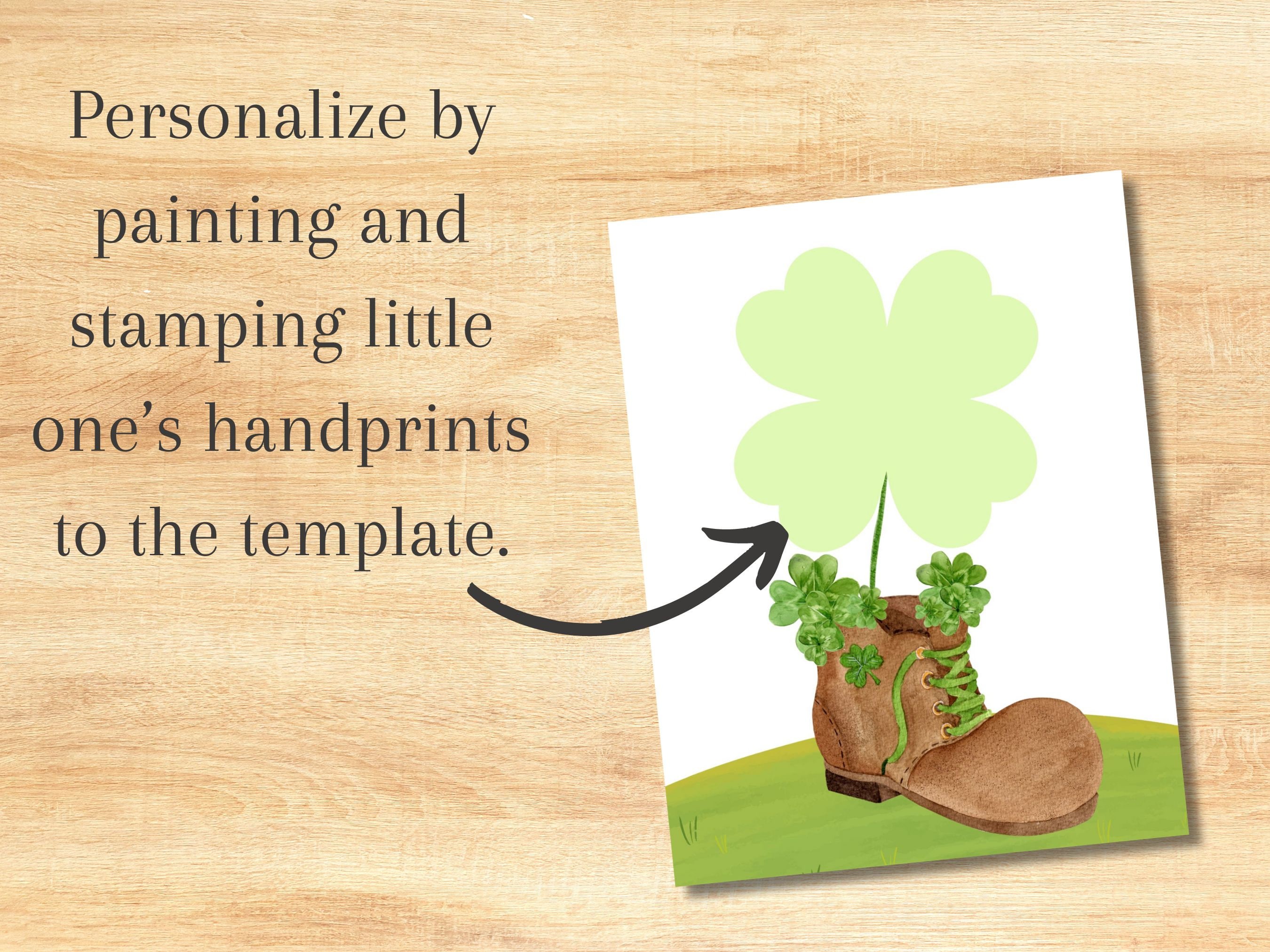 Clover Handprint Craft, St. Patrick's Day Craft, Baby Keepsake, Daycare ...