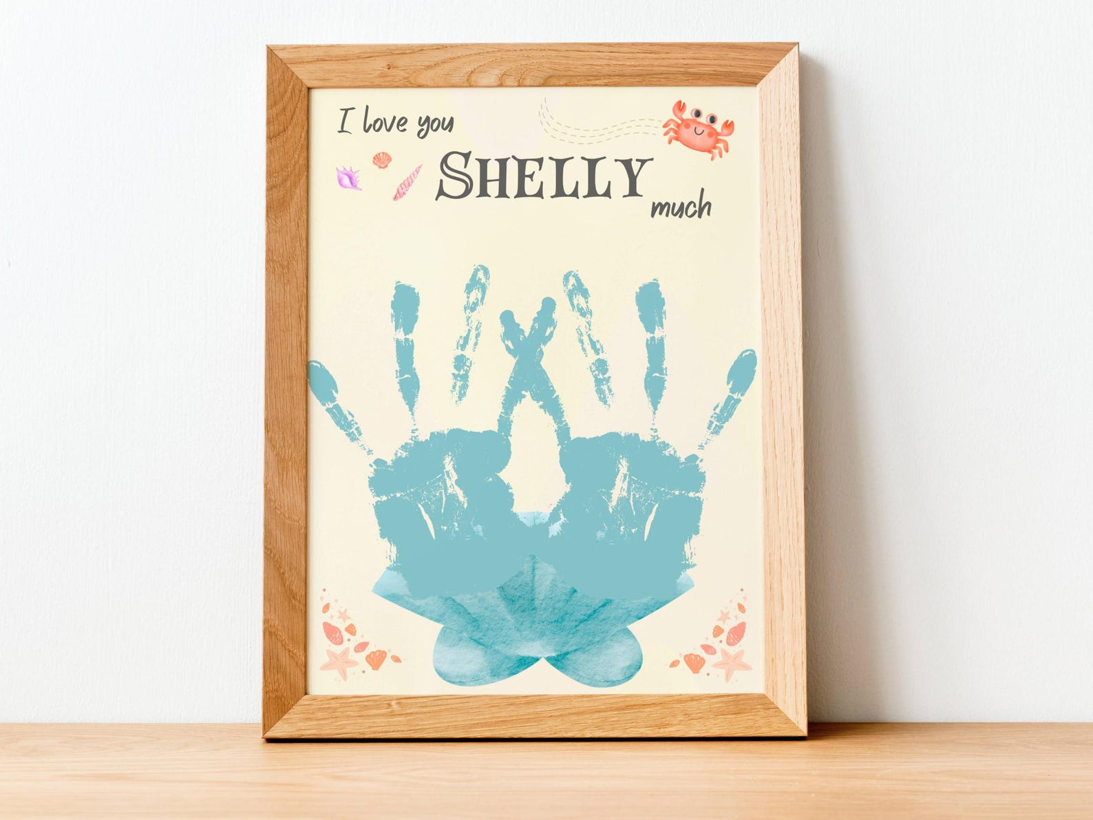 Shell Handprint Craft; Crafts for Kids; Daycare Activity; Baby Keepsake ...